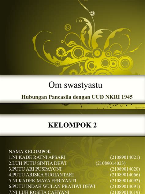 Kelompok 2 Ppt Pancasila Pdf Politik