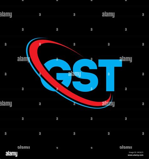Gst Logo Gst Letter Gst Letter Logo Design Initials Gst Logo Linked With Circle And Uppercase