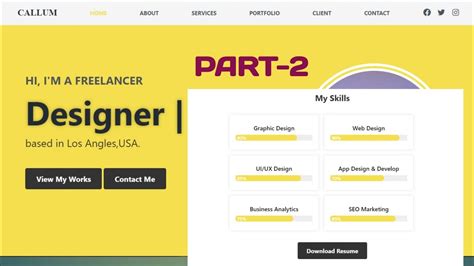 How To Create A Website Using HTML CSS JavaScript Part Step By Step Tutorial Html