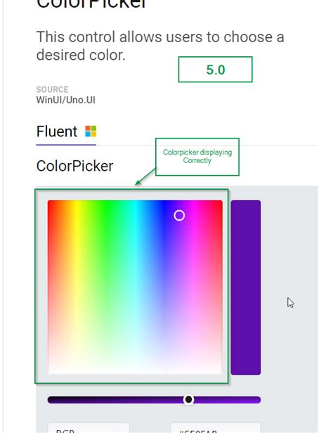 Gallery X Wasm ColorPicker ColorPicker Box Is Not Displaying Any Color Issue