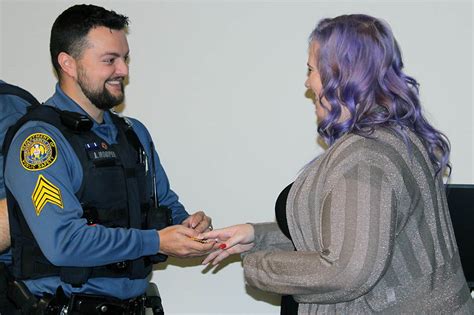Dps Celebrates Promotions With First Pinning Ceremony Slu Saint