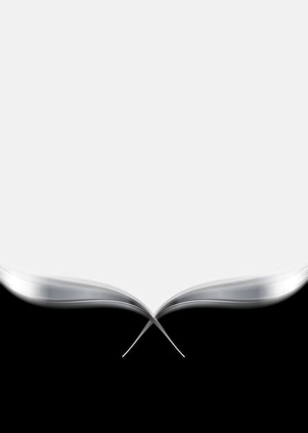 추상 흑백 기업 전단지 디자인 프리미엄 벡터