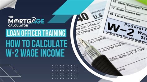 Loan Officer Training 07 09 2024 How To Calculate W 2 Wage Income Youtube