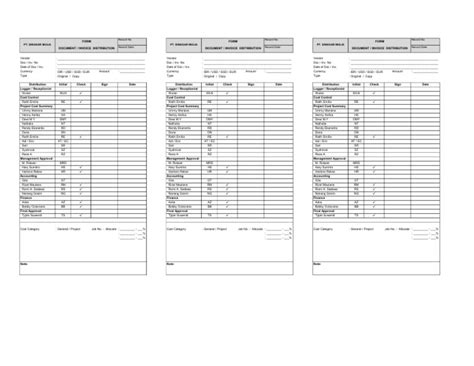 Document Invoice Distribution Form Pdf