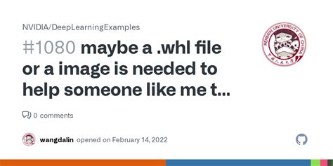 Maybe A Whl File Or A Image Is Needed To Help Someone Like Me To Build This Project With Lower