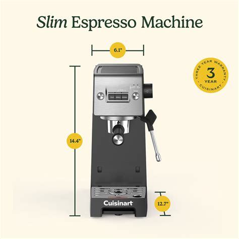 Espresso Bar™ Slim Espresso Machine Em 160 15 Bar Cuisinart