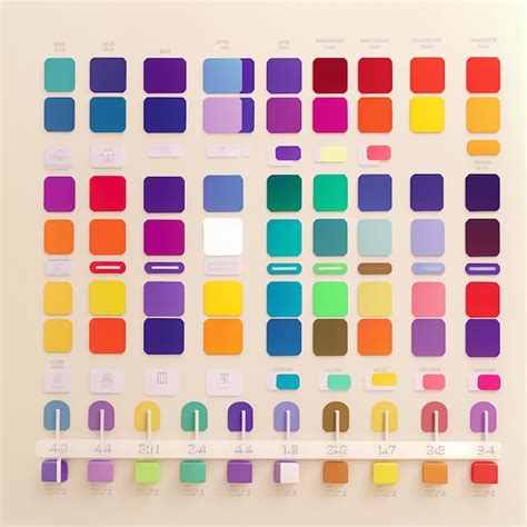 Color Palette Vector Icon Illustration Color Swatch Icon Concept White