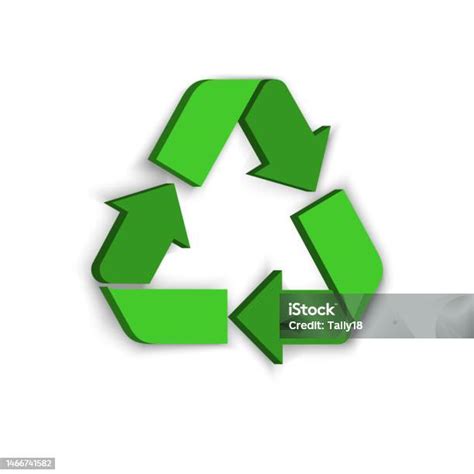 재활용녹색 3d 재활용 아이콘 기호입니다 포장 Recyclingecology 친환경 환경 관리 기호에 대 한 아이콘입니다 가장