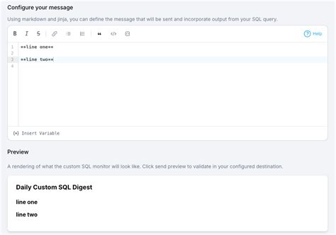 Custom Sql Monitors Select Documentation