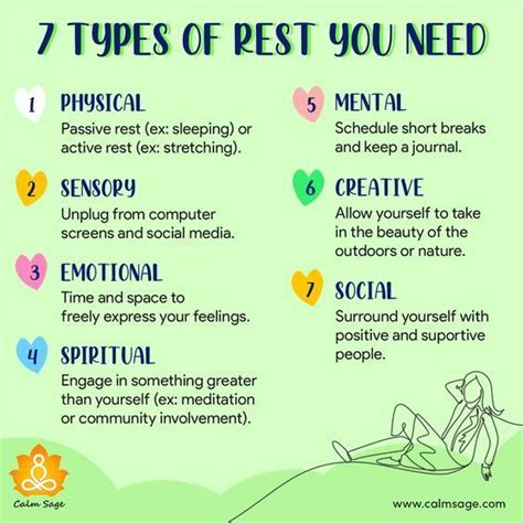 7 Types Of Rest You Need Artofit