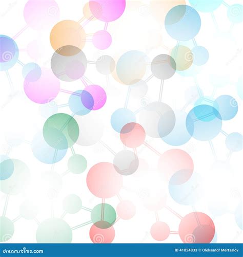 Vector Illustration Abstract Molecule Background Stock Vector Illustration Of Graphic Circle