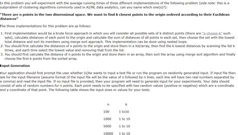 The Implementation Should Be In Python The Chegg Com
