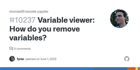 Variable Viewer How Do You Remove Variables Issue Microsoft Vscode Jupyter GitHub