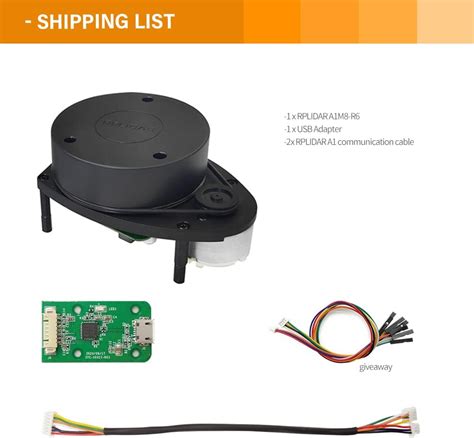 Lidar Camera Slamtec Rplidar A1m8 2d Lidar Sensor Scanning Radius Scanner For Robot Arduino