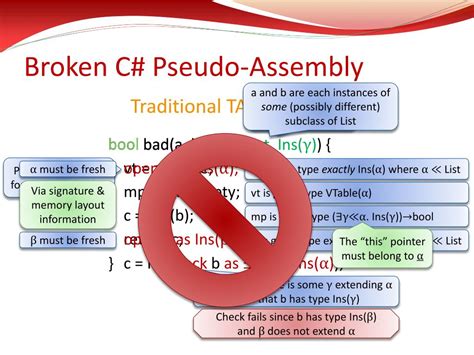 PPT Inferable Object Oriented Typed Assembly Language PowerPoint Presentation ID