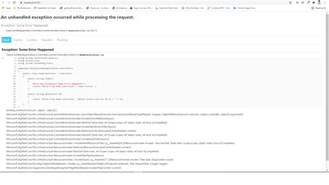 developer exception page session 13 asp core tutorial