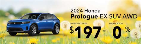 2024 Honda Prologue Deals 197mo Lease Or 0 Apr