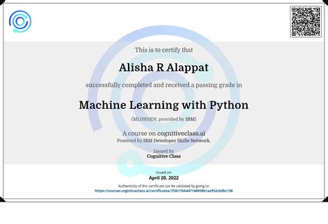 Ibm Ml0101en Certificate Cognitiveclass Ibm Ml0101en Certificate Cognitiveclass