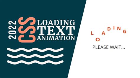 Css Loading Text Animation 2022 Youtube