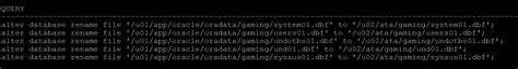 relocate datafiles in oracle