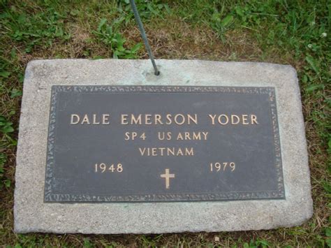 Spec Dale Emerson Yoder 1948 1979 Find A Grave Memorial