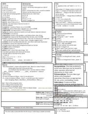 CSE Final Exam Cheat Sheet Lists Cant Be Stripped Ie A Split Strip NOT POSSIBLE Find Finds