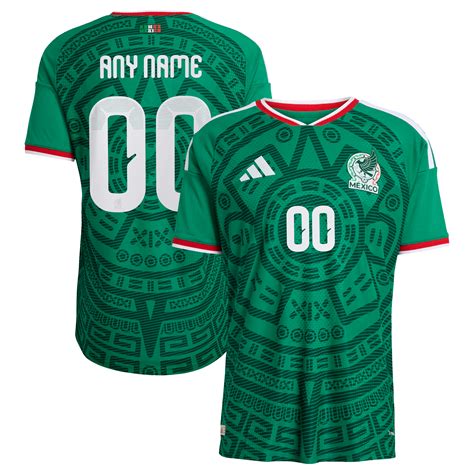 Mexico National Team Adidas 2026 Home Authentic Custom Jersey Green