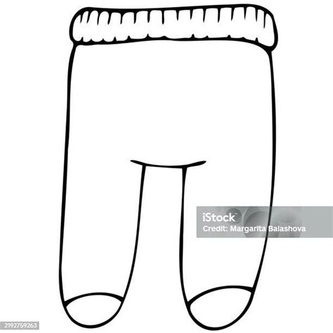 장난 꾸러기 작은 귀여운 신생아 옷 바지 귀여운 아이들의 흑백 벡터 색칠 개요 라인 아트 0명에 대한 스톡 벡터 아트 및 기타 이미지 Istock