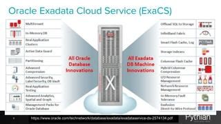 Oracle Exadata Cloud Services Guide From Practical Experience OOW PDF Cloud Computing