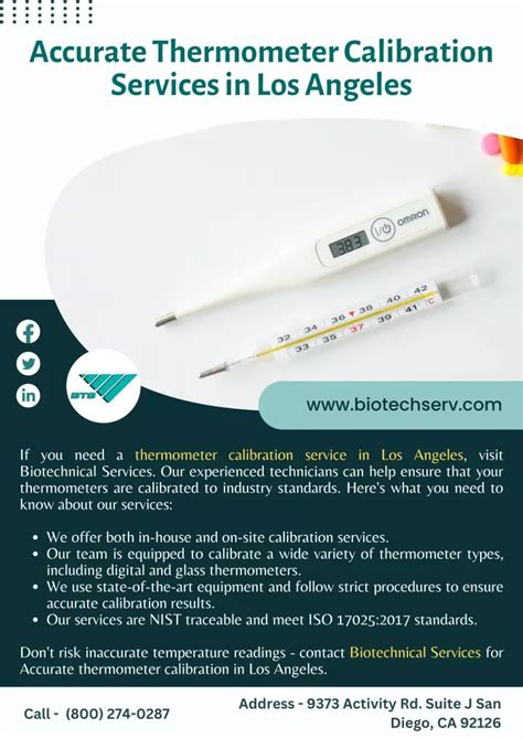 Ppt Accurate Thermometer Calibration Services In Los Angeles Powerpoint Presentation Id 12116902