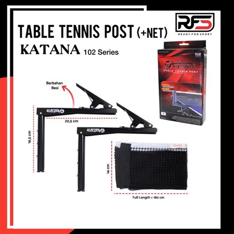 Jual Tiang Net Pingpong Model Jepit Net Tenis Meja Katana 102 Series Tiang Net Meja Tenis