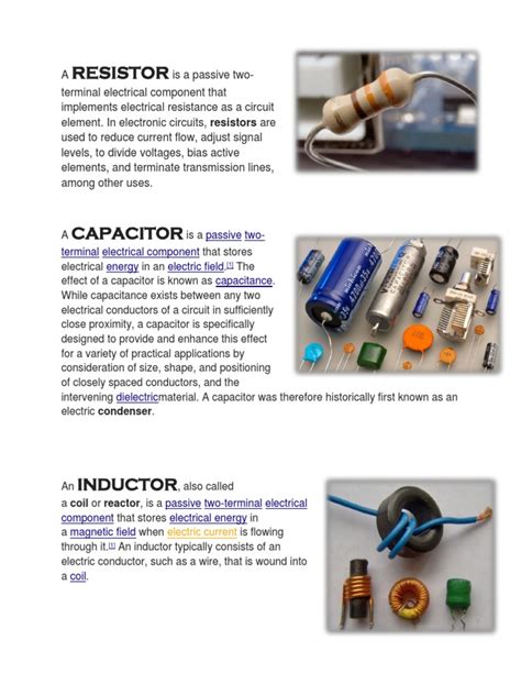 Resistor Capacitor Inductor Transistor Diode Pdf Diode Semiconductors