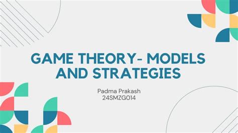 Game Theory Models And Strategies In Evolution Ppt