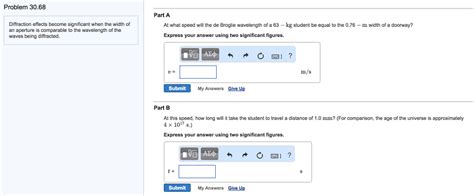 Solved Problem Part A Diffraction Effects Become Chegg