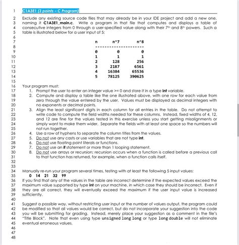 Solved 1 2 Hints 3 There Is No Exponentiation Operator In C