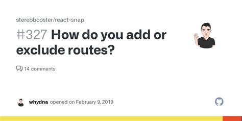 How Do You Add Or Exclude Routes Issue Stereobooster React Snap GitHub