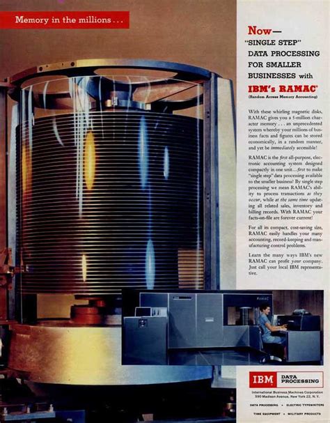Ibm 350 The First Computer Disk Drive 1956 R Retrofuturism