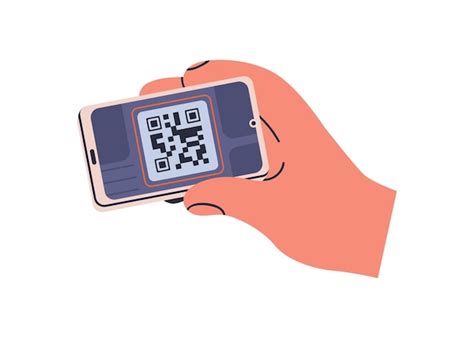 Scanner Qrcode Avec Une Application De Scanner Mobile Tenant Un Smartphone à La Main Utilisation
