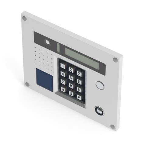 External Intercom 3d Model Cgaxis 3d Models Pbr Hdri For Your 3d Visualizations Projects