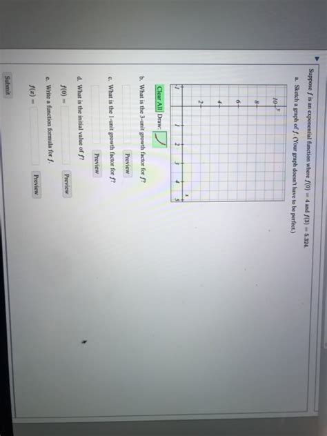 solved supposef is an exponential function where f 0 4