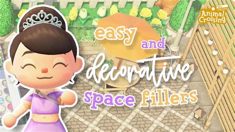 Quick And Easy Space Filler Ideas For Your Island 🧡💜 Acnh Youtube