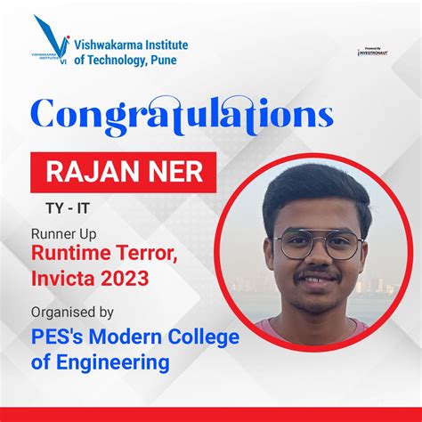 Vishwakarma Institute Of Technology On Linkedin Vit Invicta2k23