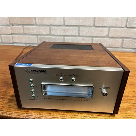 Vintage Sylvania Quad 8 Track Player Eq 3755 Quadraphonic Stereo Wor