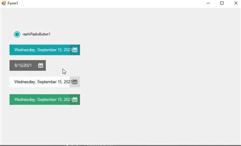 Custom Datetimepicker In C Winform App Rashiui Rashi Code