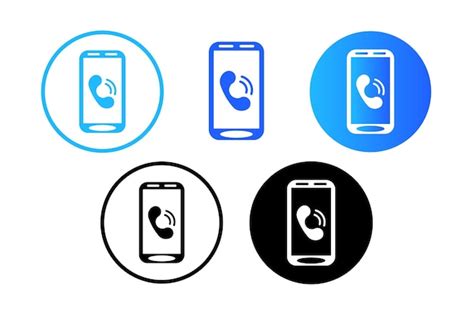 전화 통화 아이콘 프리미엄 벡터