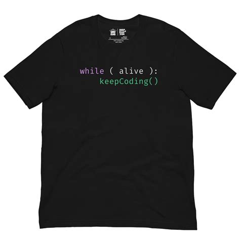 keep coding t shirt funny python developer shirt programming syntax