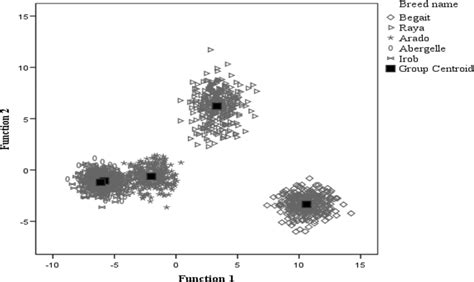 Canonical Discriminate Functions Of Female Indigenous Cattle