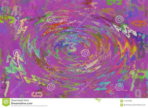 Shape Pattern Artistic Abstract Background Messy Text Number And Symbol Stock Illustration