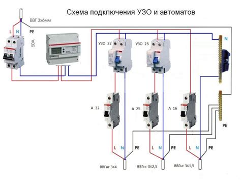 Как правильно подключить диф автоматы в щитке: Схема подключения ...