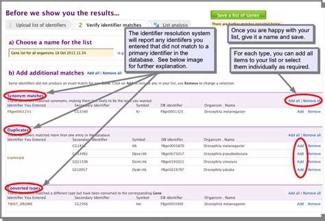 Upload A List — Intermine User 10 Documentation
